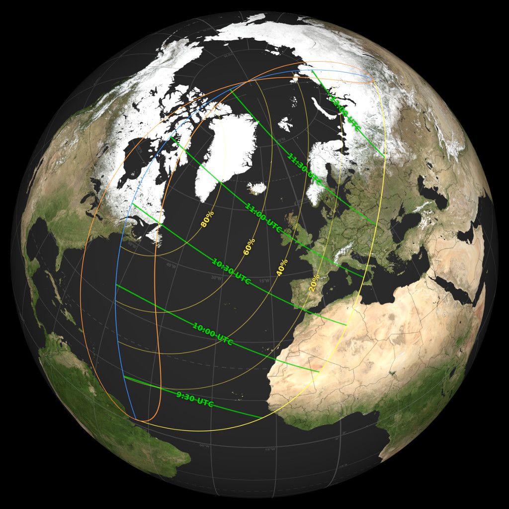 What will happen during the partial solar eclipse of March 2025? | Space