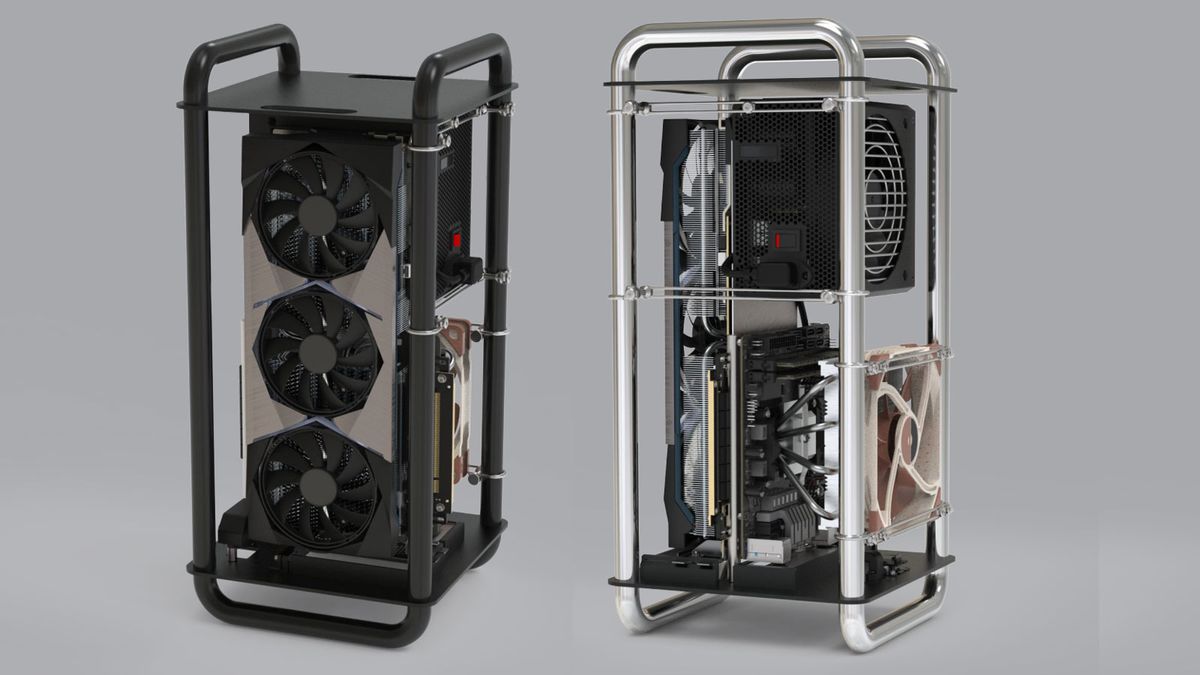 Streacom's Open-Frame SSF Cases Go Totally Tubular | Tom's Hardware