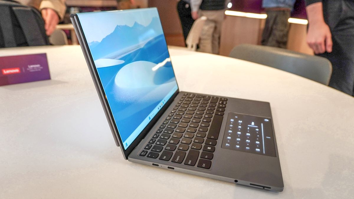 I just tried Lenovo's 18-inch foldable laptop concept — and it sets a ...