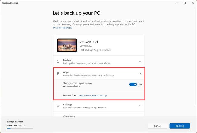 How to use the new Windows 11 Backup app | Windows Central
