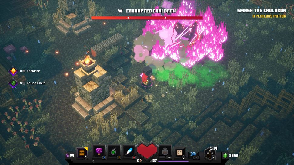 Minecraft Dungeons guide: How to beat the Corrupted Cauldron boss on ...