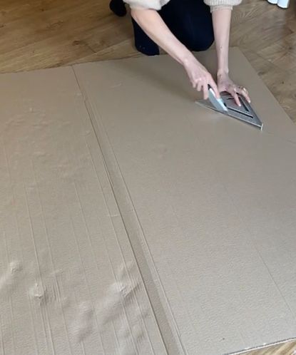 How to make a DIY coffee table with cardboard and plaster | Real Homes
