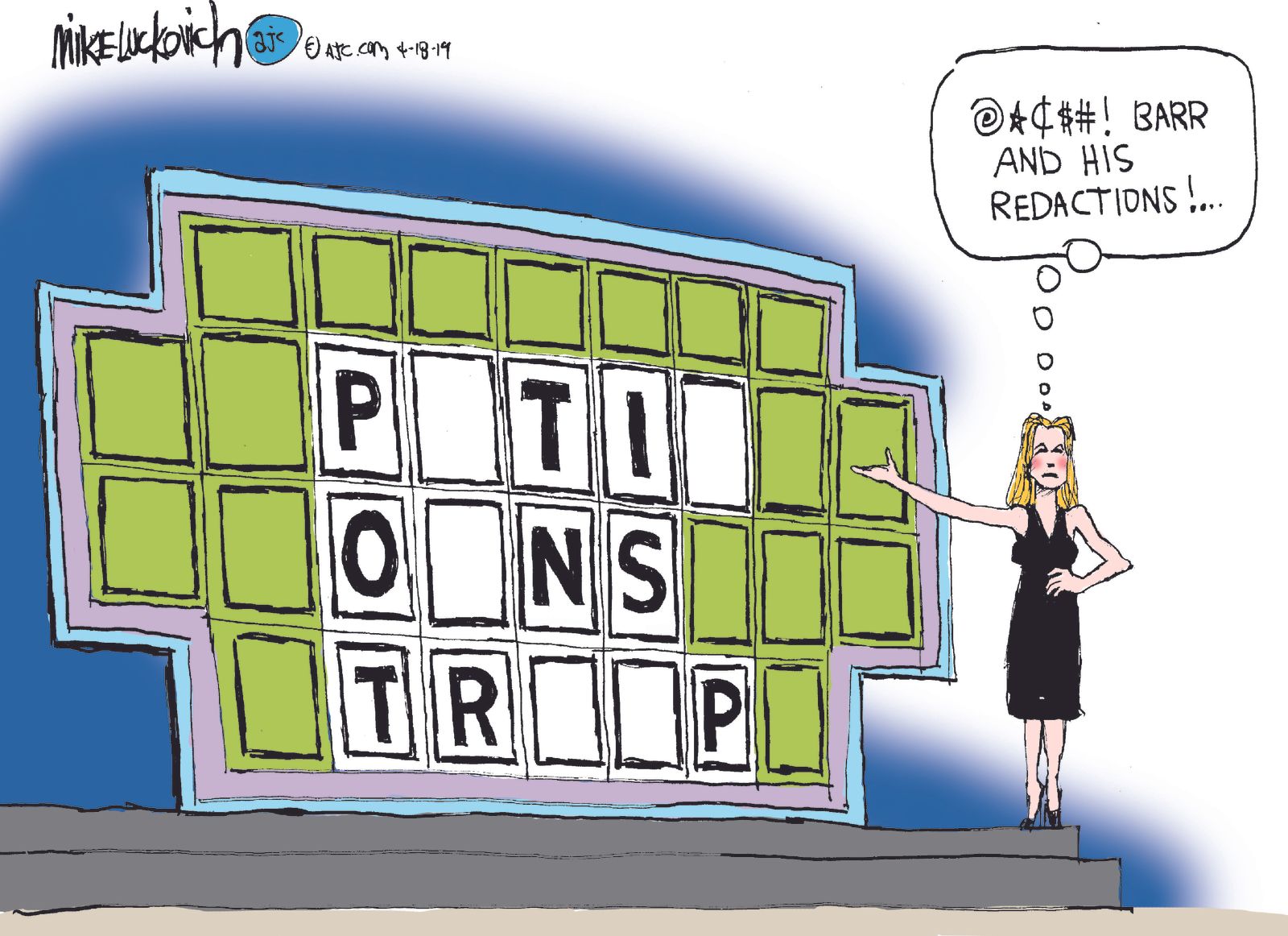 Political Cartoon U.S. Mueller report redactions | The Week