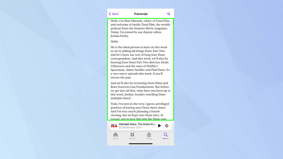 How to read episode transcripts in Apple Podcasts | Tom's Guide