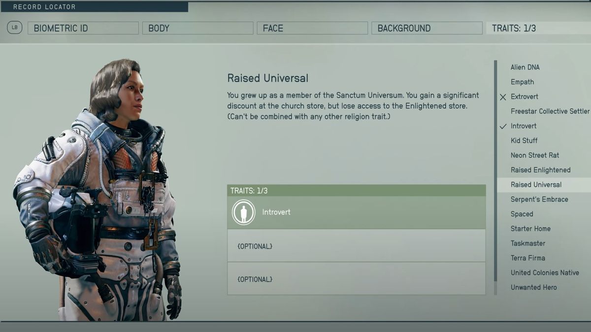 Starfield character creation and customization explained | TechRadar