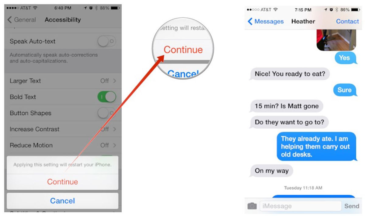 How to increase legibility with large and bold text for visual ...
