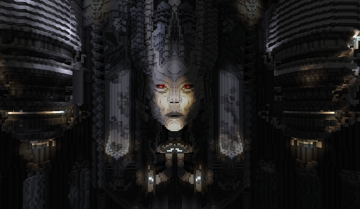 This Minecraft build puts you in a stunning H.R. Giger theme park | PC ...
