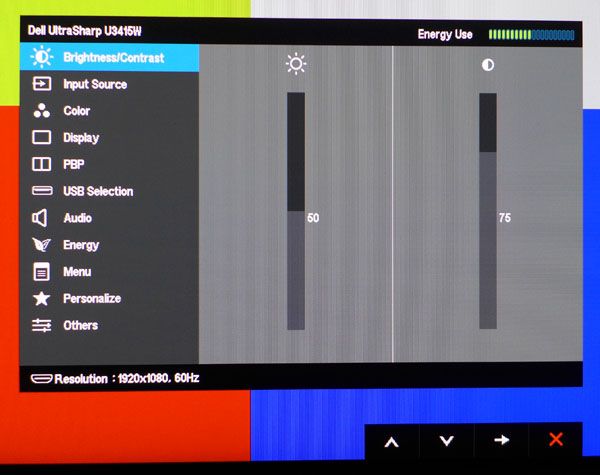 Dell U3415W OSD Setup And Calibration