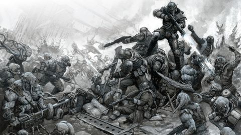 How to paint epic Warhammer battles in traditional pen and ink ...