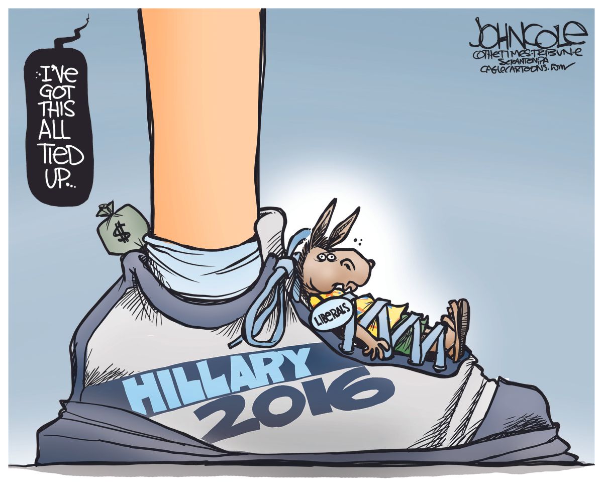 Political cartoon U.S. Hillary Clinton 2016 Democrats | The Week