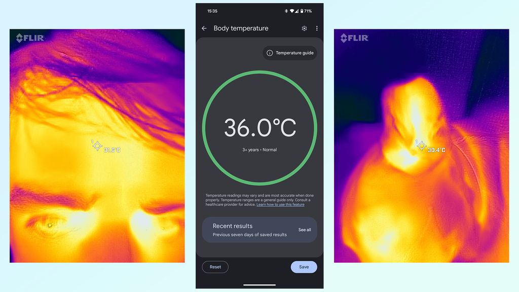 I tested the Pixel 9 Pro’s temperature sensor vs a thermal camera to ...