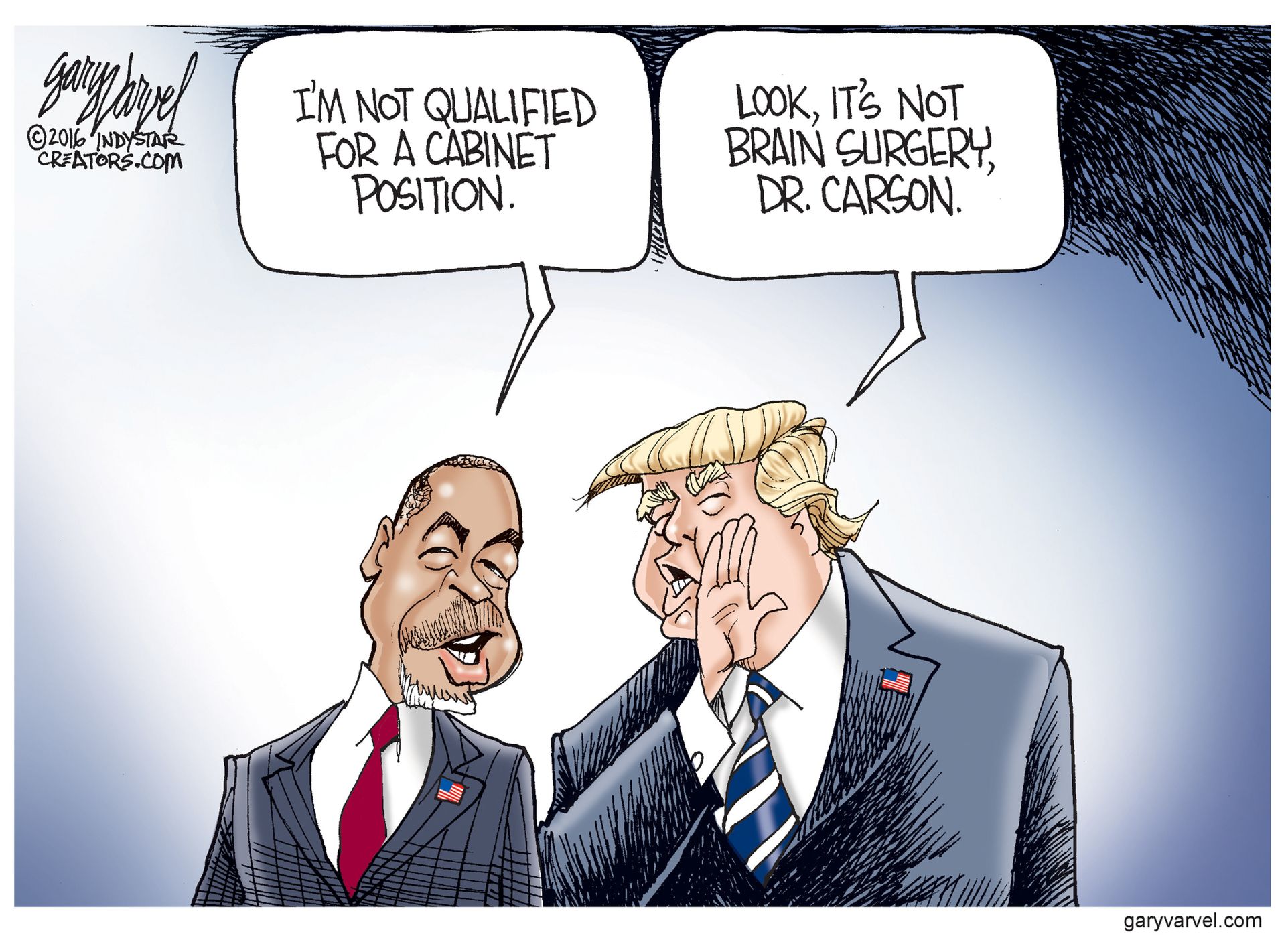 Political cartoon U.S. Ben Carson unqualified HUD Donald Trump | The Week