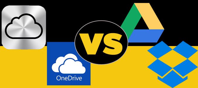 iCloud vs. Google Drive vs. OneDrive vs. Dropbox: Comparison | Laptop Mag