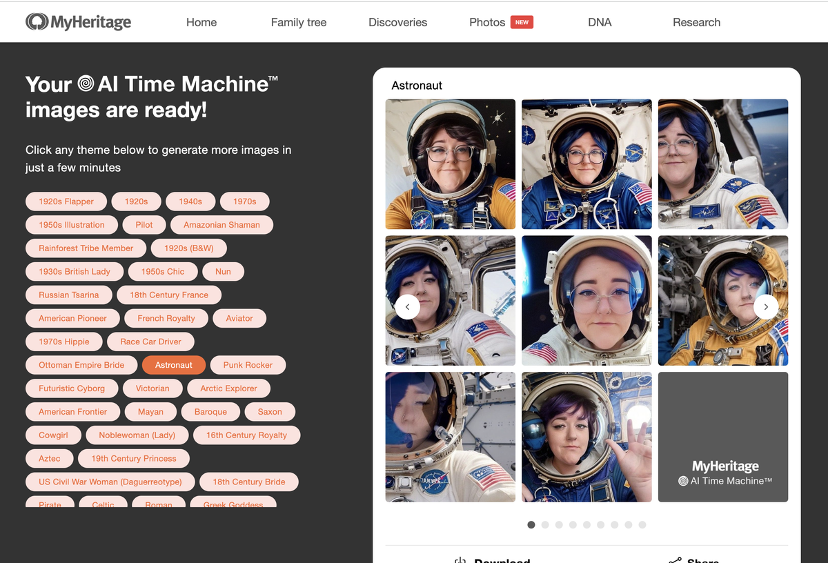 I tried out the MyHeritage AI image generator and the results freak me out! | Digital Camera World