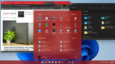 Windows 11 Preview Hands-On: Much Ado About Menus | Tom's Hardware