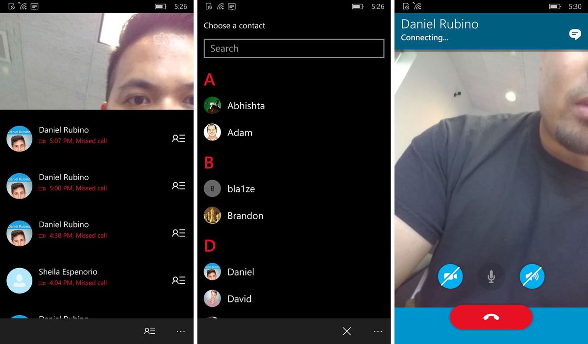 Hands-on with Messaging Skype and Skype Video Preview for Windows 10 ...