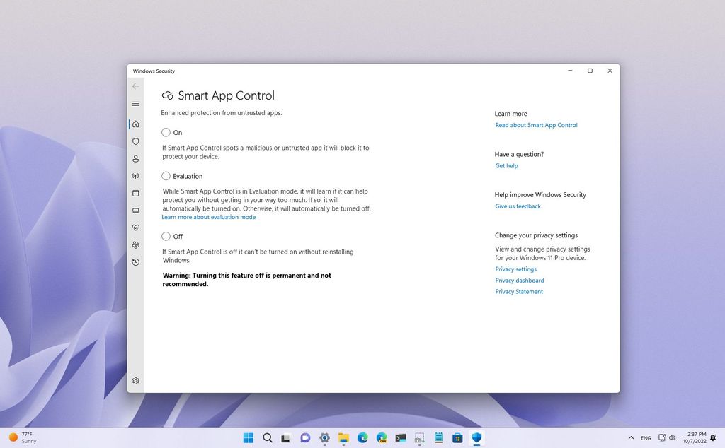 How to use Smart App Control on Windows 11 2022 Update | Windows Central