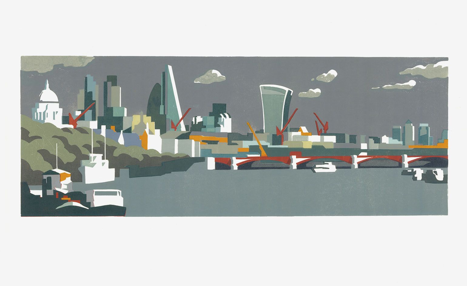 Paul Catherall's graphic city llustrations at For Arts Sake | Wallpaper