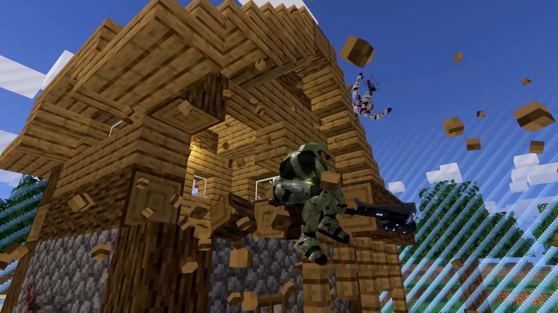 Minecraft in Halo 3 is a destructible delight | PC Gamer
