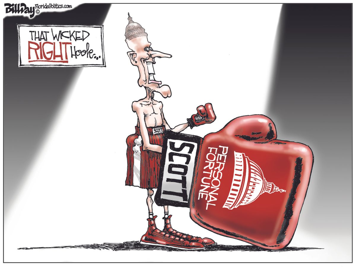 Political cartoon U.S. Rick Scott Florida elections senate | The Week