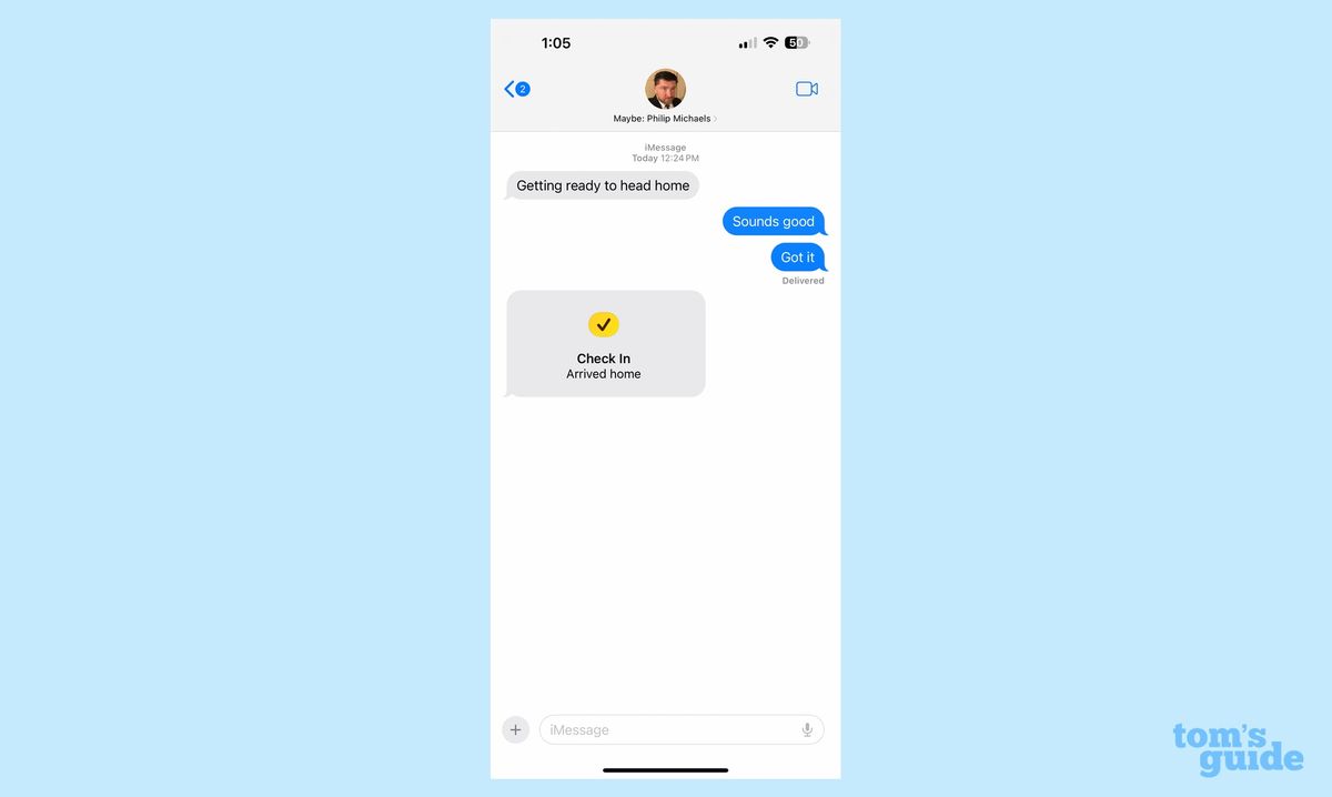 How to use the Check In feature in iOS 17 | Tom's Guide