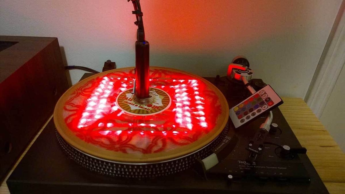 World's first remote-controlled vinyl record with flashing LEDs ...