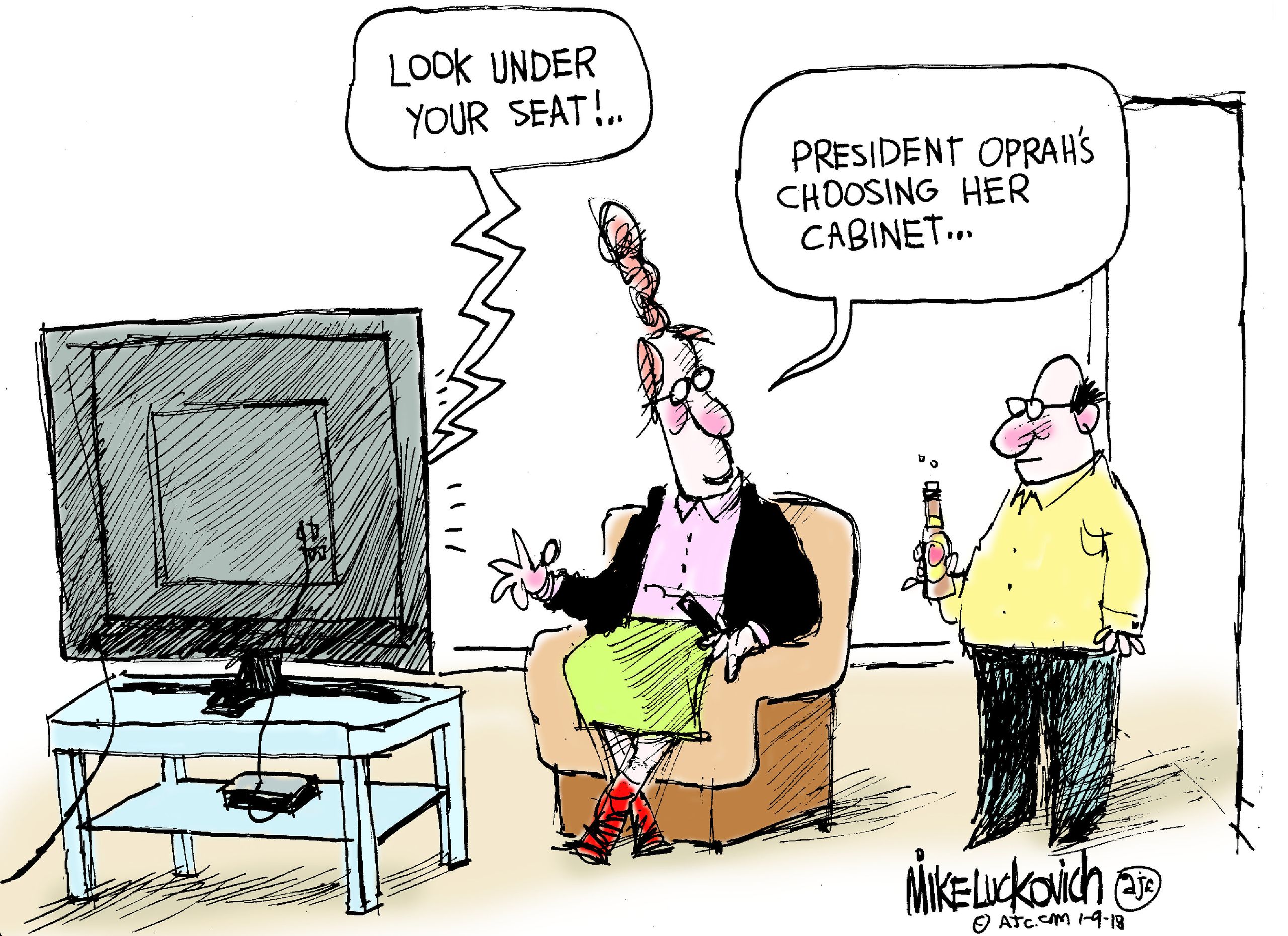 Political cartoon U.S. Oprah 2020 | The Week