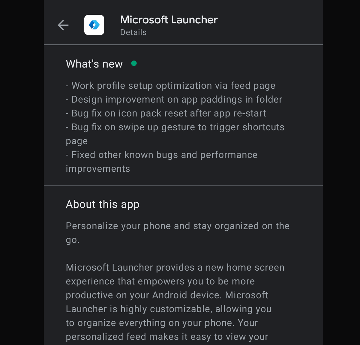 Microsoft Launcher Beta gets two updates in 24 hours | Windows Central