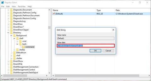 How to launch Bash shell from right-click context menu on Windows 10 ...