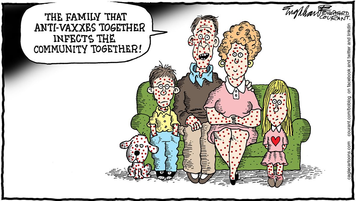 Editorial cartoon U.S. Health Measles | The Week