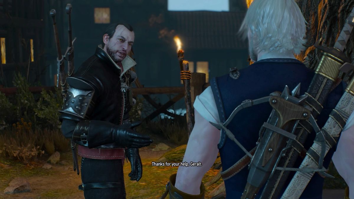 The Witcher 3 Following the Thread mission: find a contract in Hierarch ...