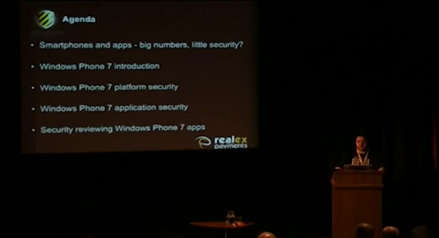David Rook talks Windows Phone security at Bsides London 2012 | Windows ...