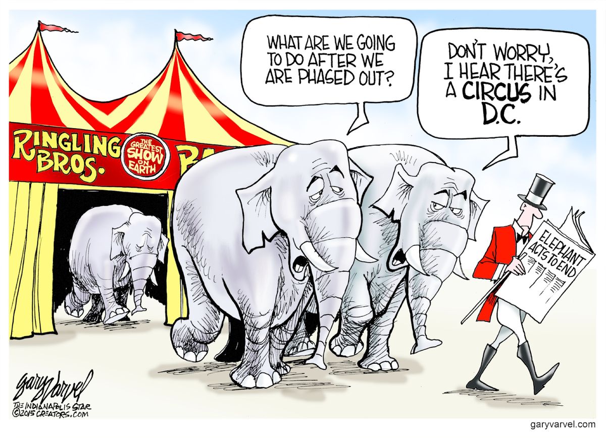 Editorial cartoon U.S. Elephants GOP | The Week