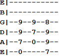 Blending the E, A and B Chord Progression into the Higher Register ...