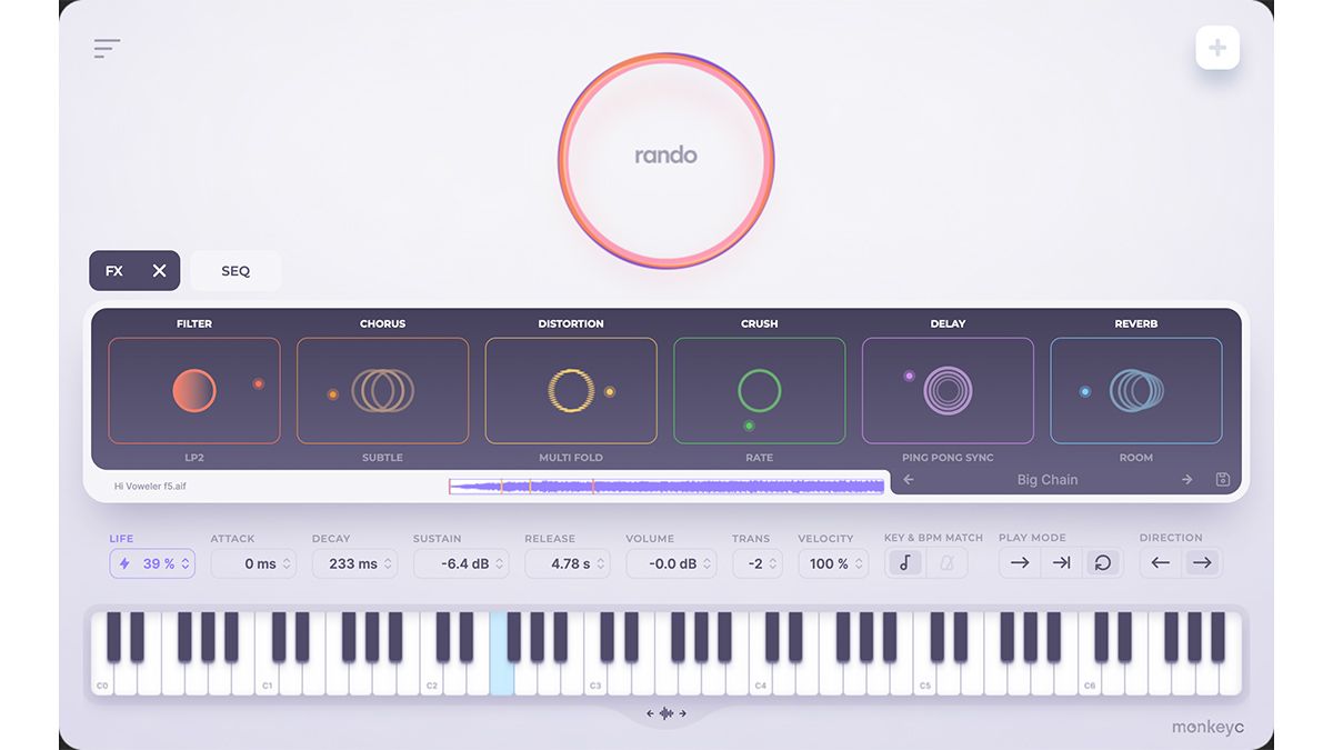 Rediscover your forgotten sounds with Rando, a simple sampler plugin that lays a random ...