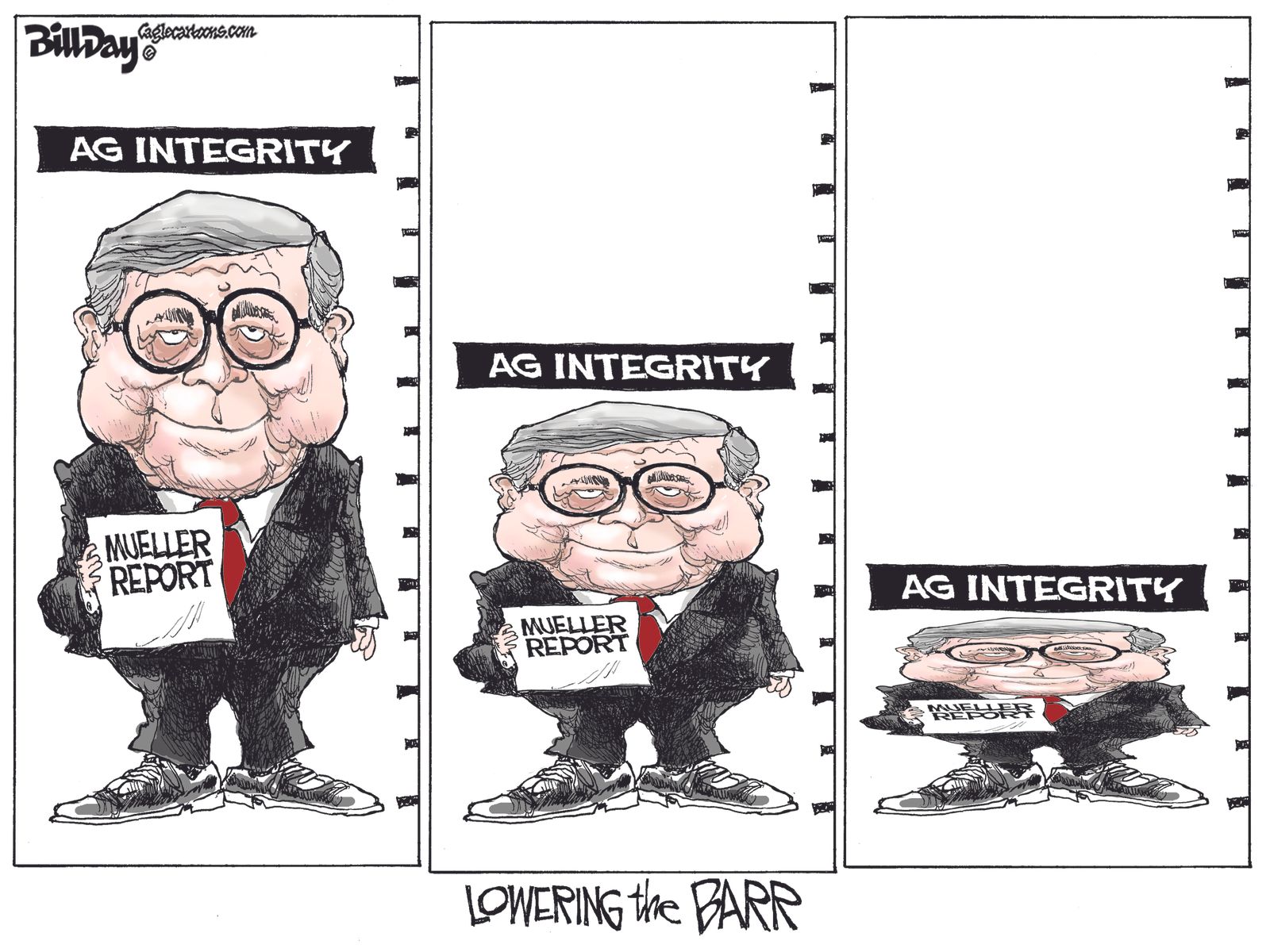 Political Cartoon U.S. Lowering the Barr | The Week
