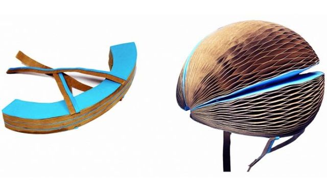 Folding recyclable bike helmet picks up prestigious James Dyson award ...