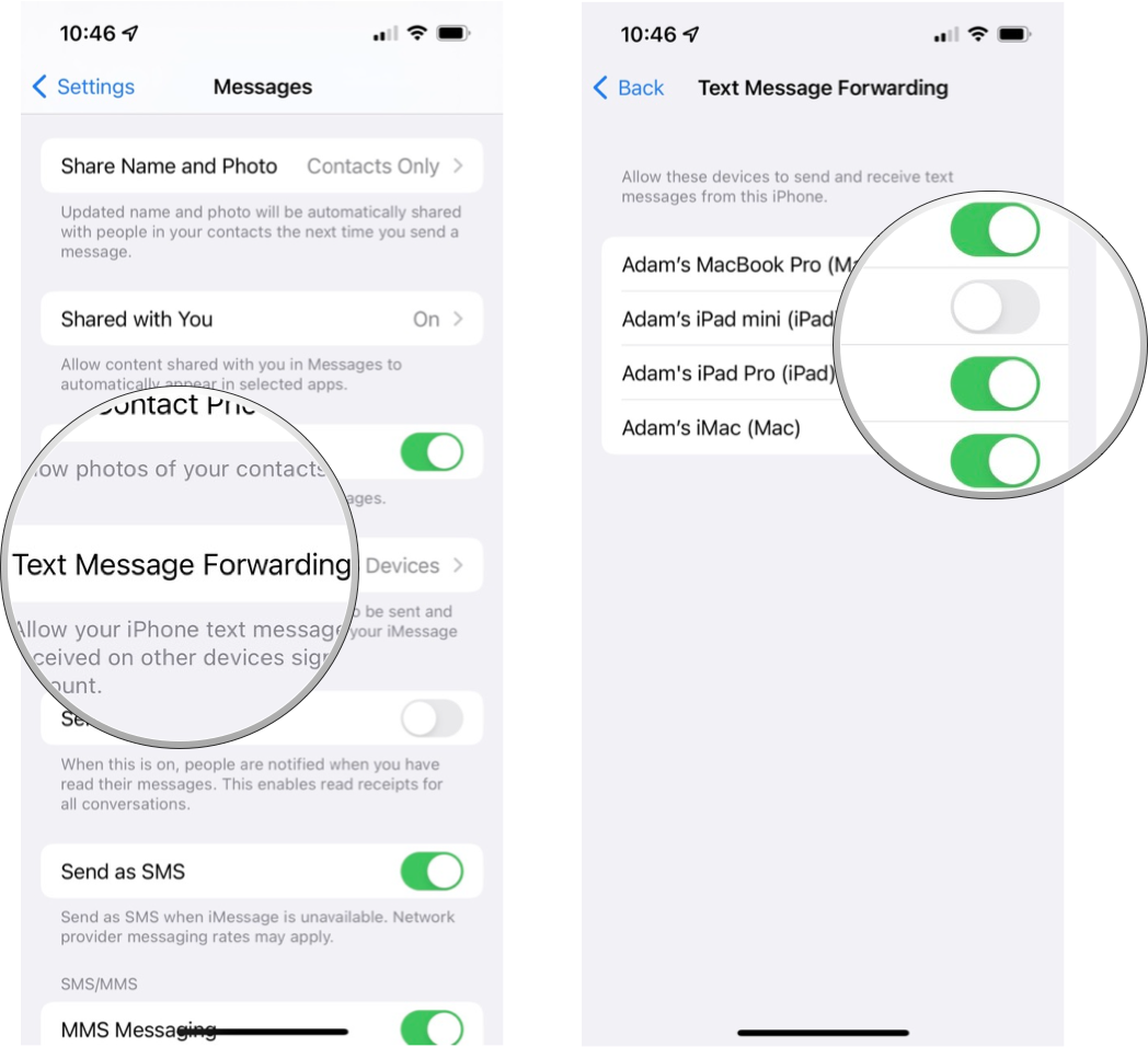 How To Forward SMS Messages To Your IPad And Mac IMore