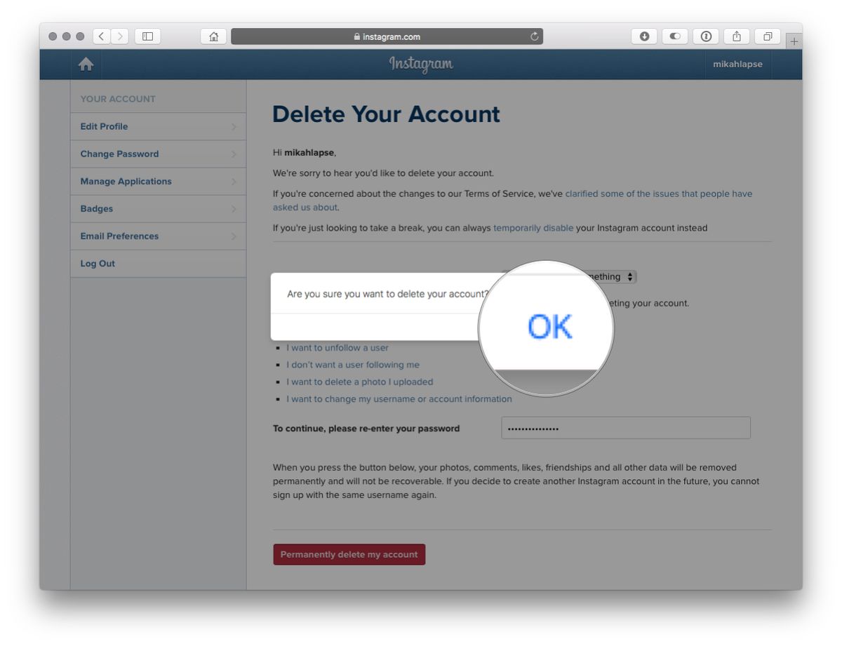 How to delete an Instagram account | iMore