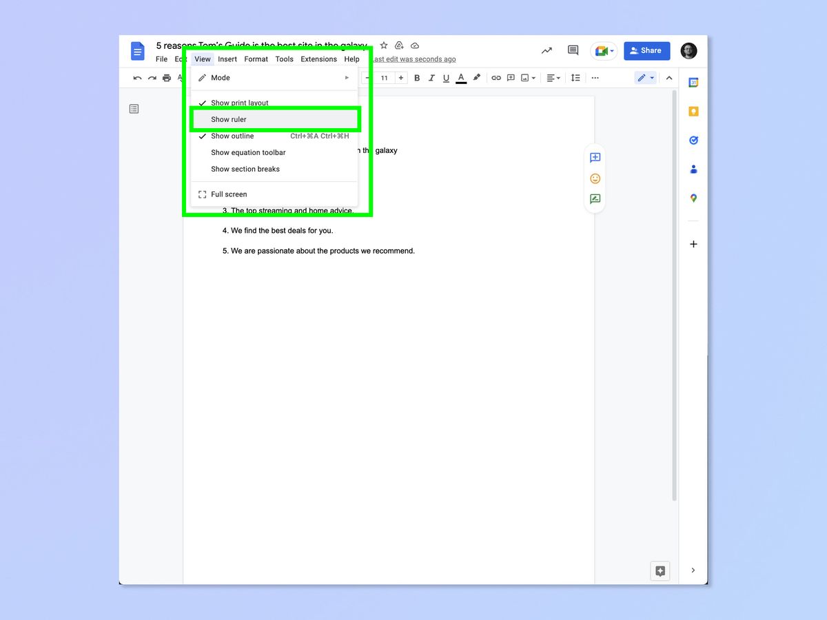 How to change margins in Google Docs | Tom's Guide