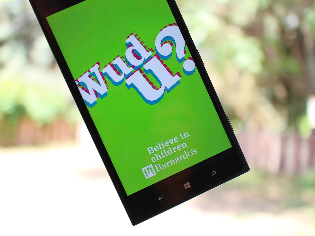 Wud U? is a new app from Microsoft and Barnardo's aimed at protecting ...