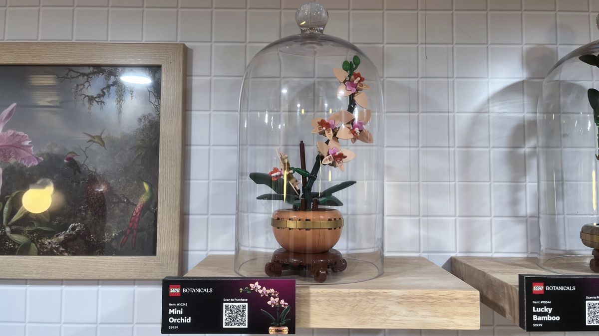 I got a first look at the new Lego flower sets in a botanical garden ...