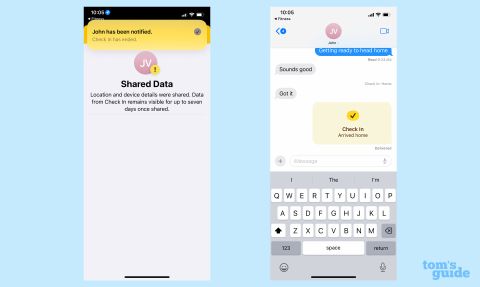 How to use the Check In feature in iOS 17 | Tom's Guide