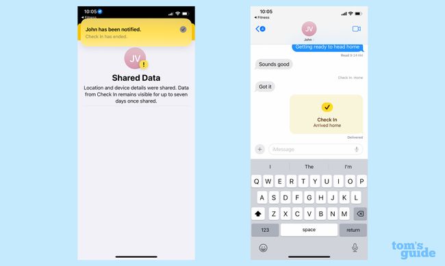 How to use the Check In feature in iOS 17 | Tom's Guide