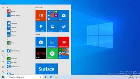 New Windows 10 preview revamps Start menu and doubles down on security ...