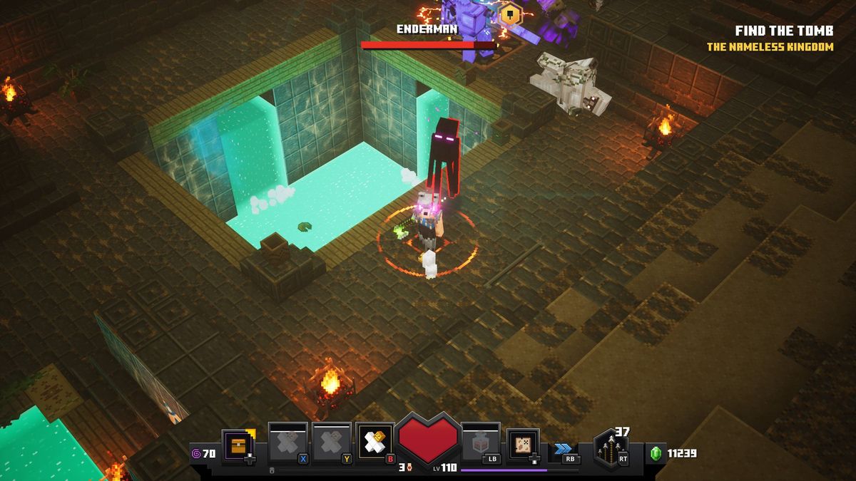 Minecraft Dungeons guide: How to beat the Enderman mini-boss on ...