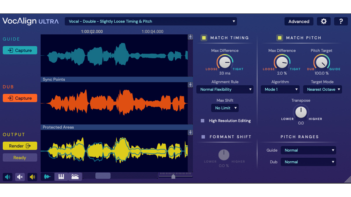 Synchro Arts’ VocAlign Ultra plugin promises a better way to align the timing and pitch of your ...