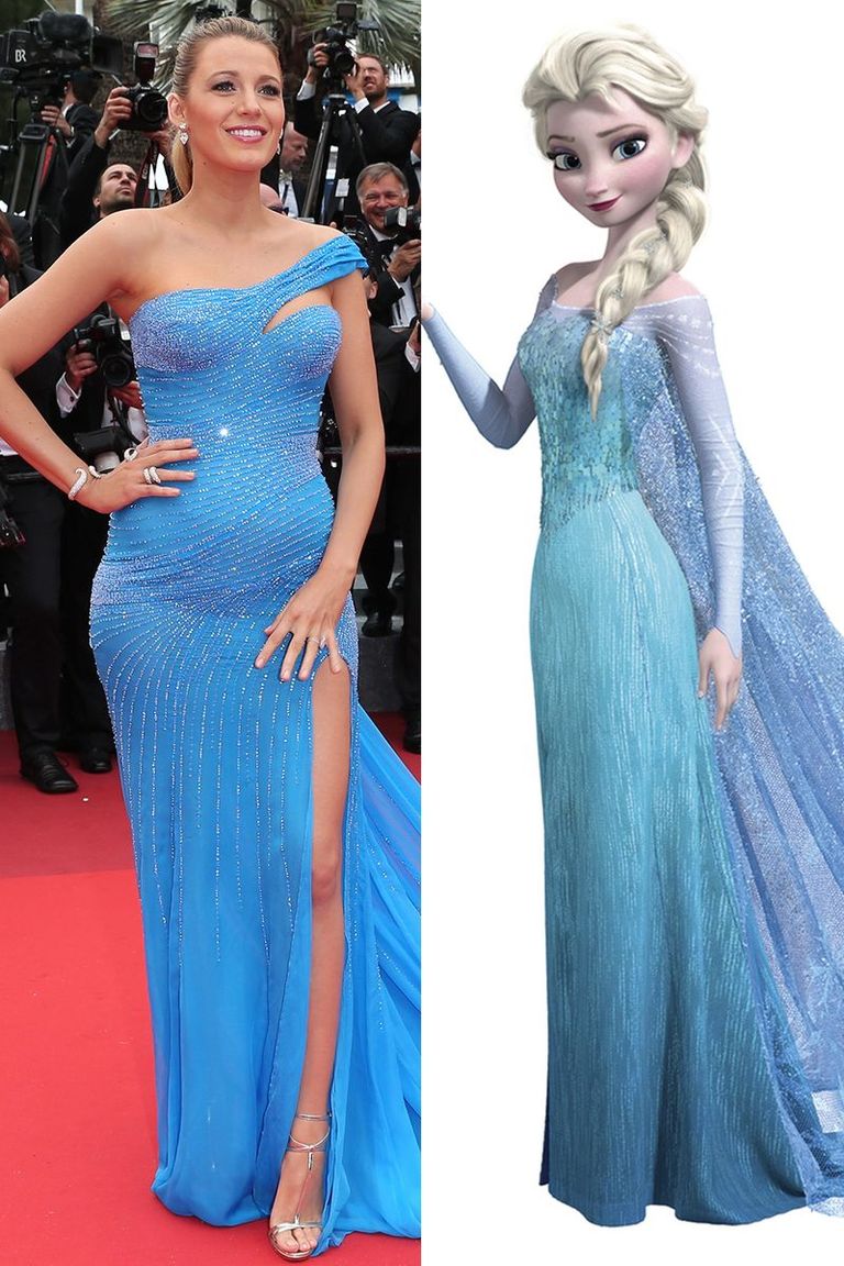 Celebrities Dressed Like Disney Princesses on the Red Carpet | Marie Claire