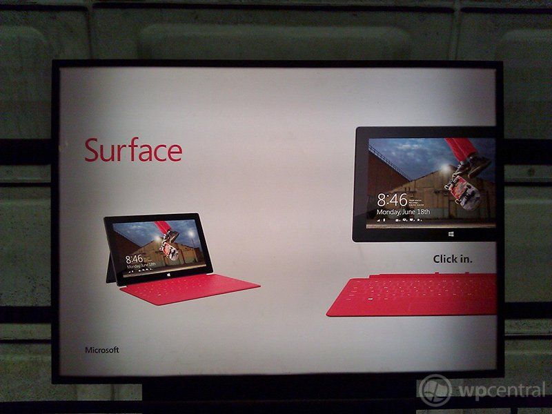 Microsoft Surface advertising spotted in Washington, DC subway ...
