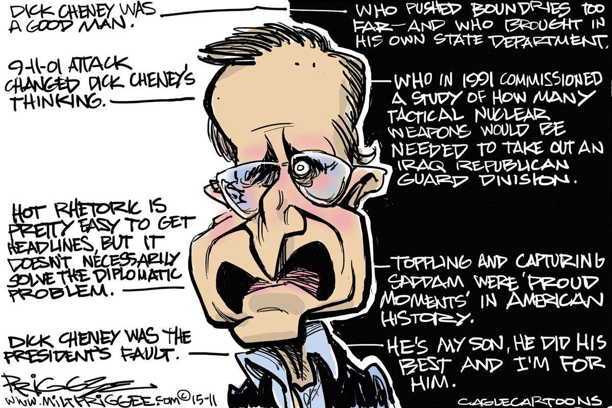 Political cartoon U.S. George H.W. Bush | The Week